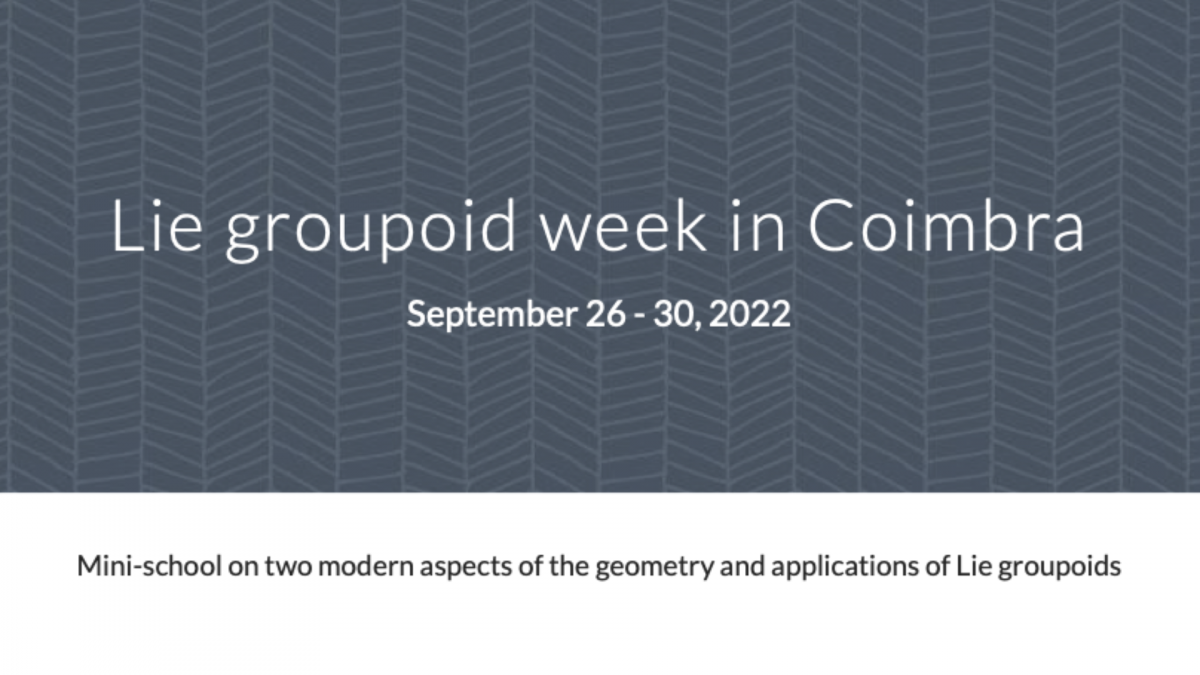 Lie groupoid week in Coimbra