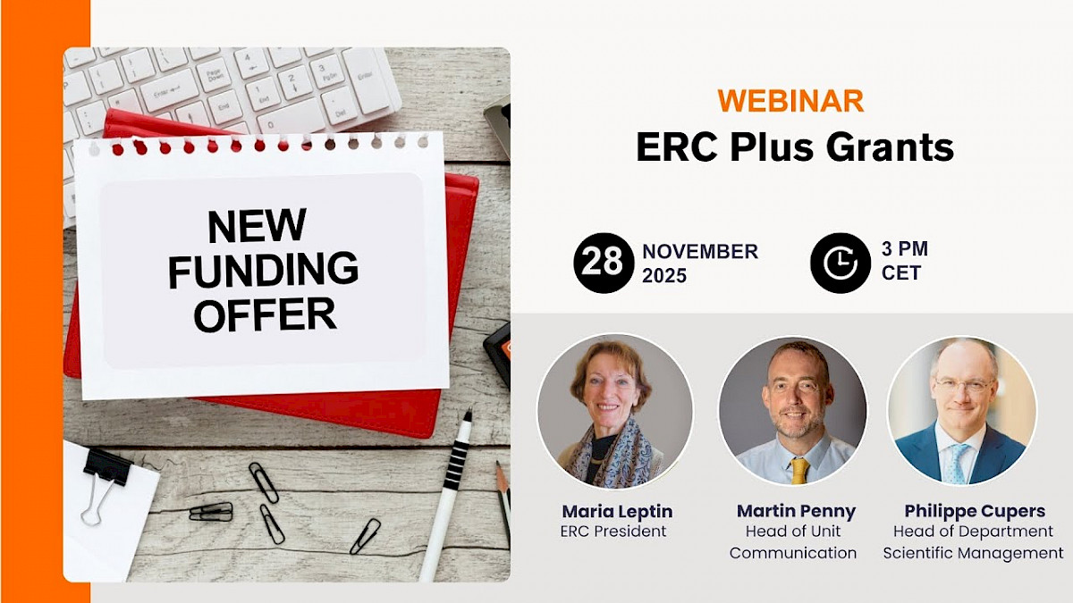 New ERC initiative: learn about the Plus Grants in the next webinar ...