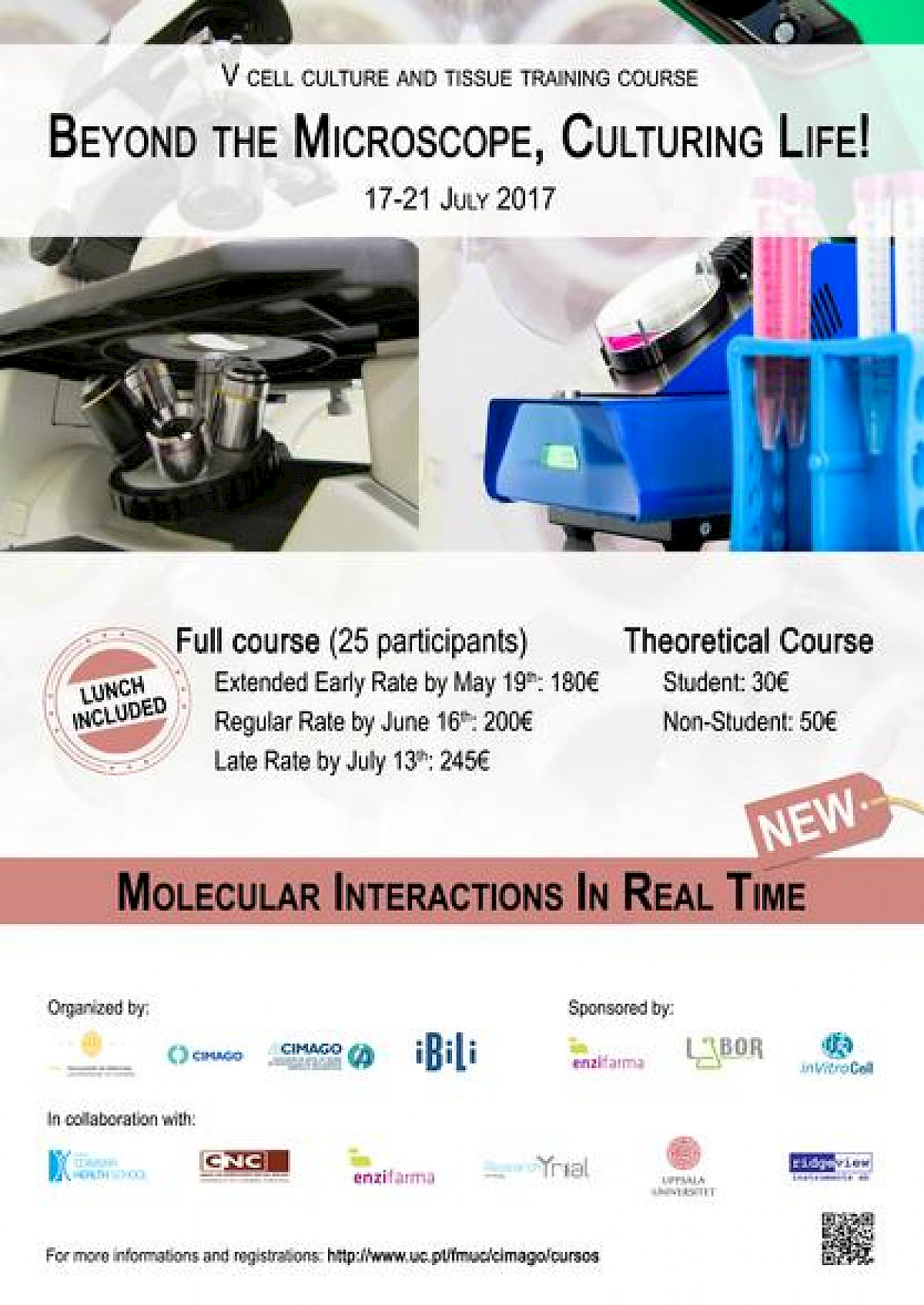 V Cell Culture and Tissue Training Course – 17- 21 july 2017